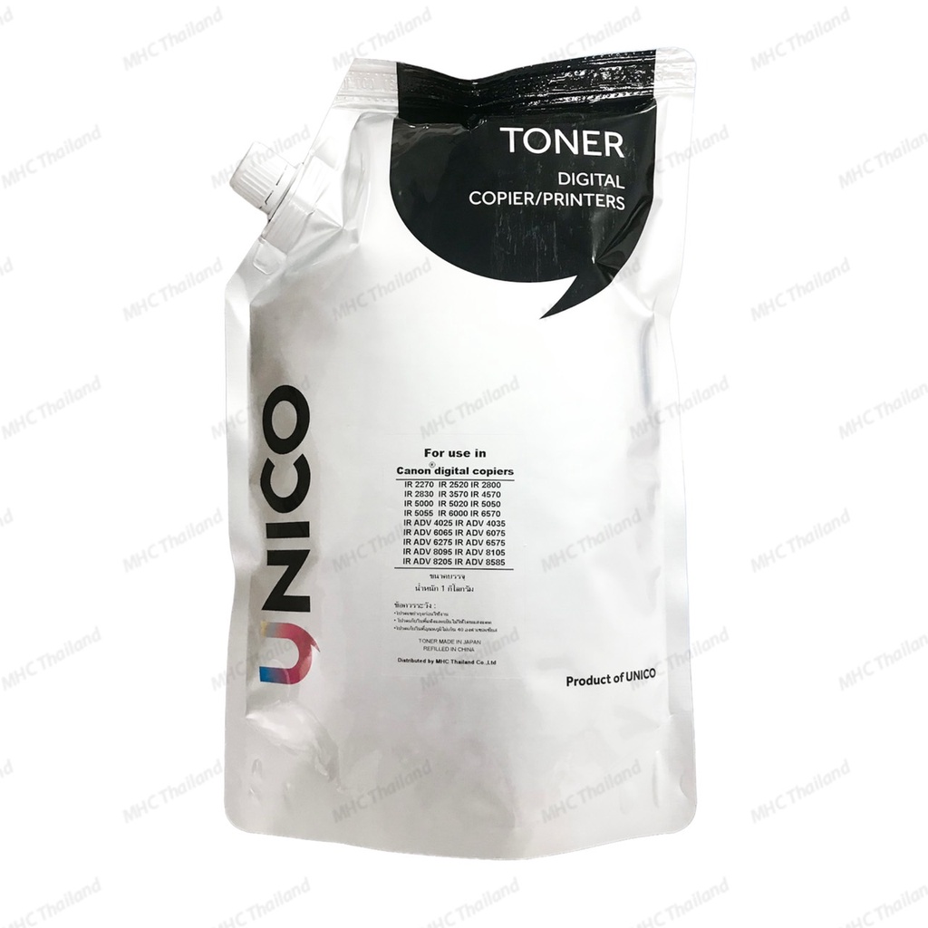 ผมหมึกแคนนอน Unico Canon Toner 1 kg IR2270/2520/2800/2830/2870/3025 ...