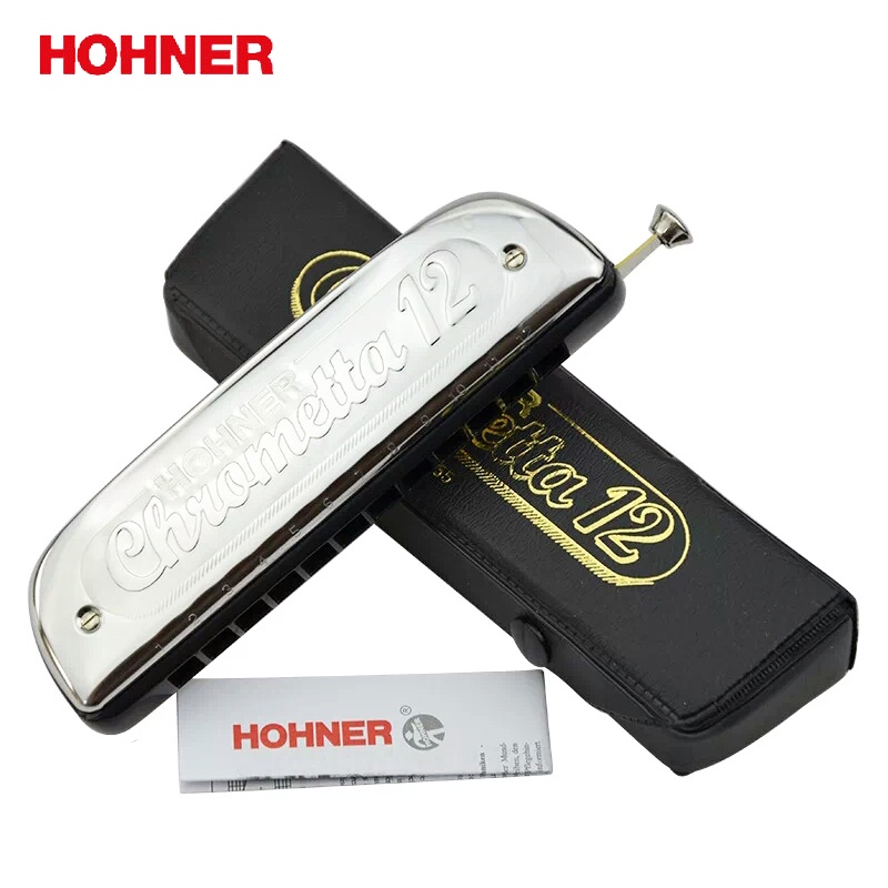 Hohner 255 Chrometta 12 holes Chromatic 12 Harmonica , Key Of C Majorl ...