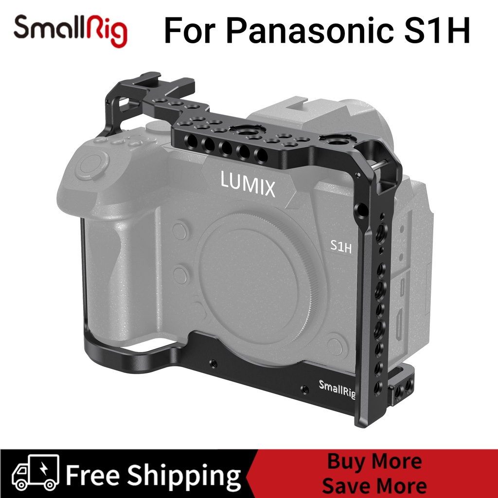 SmallRig Cage with Cold Shoe & NATO Rail for Panasonic S1H Camera ...