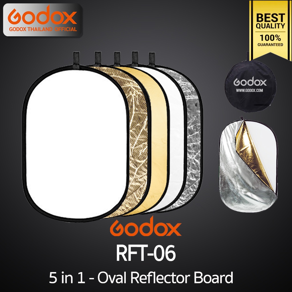 Godox Reflector RFT-06 5in1 - Oval Reflecter Board วงรี 5 in 1 - 60*90 ...