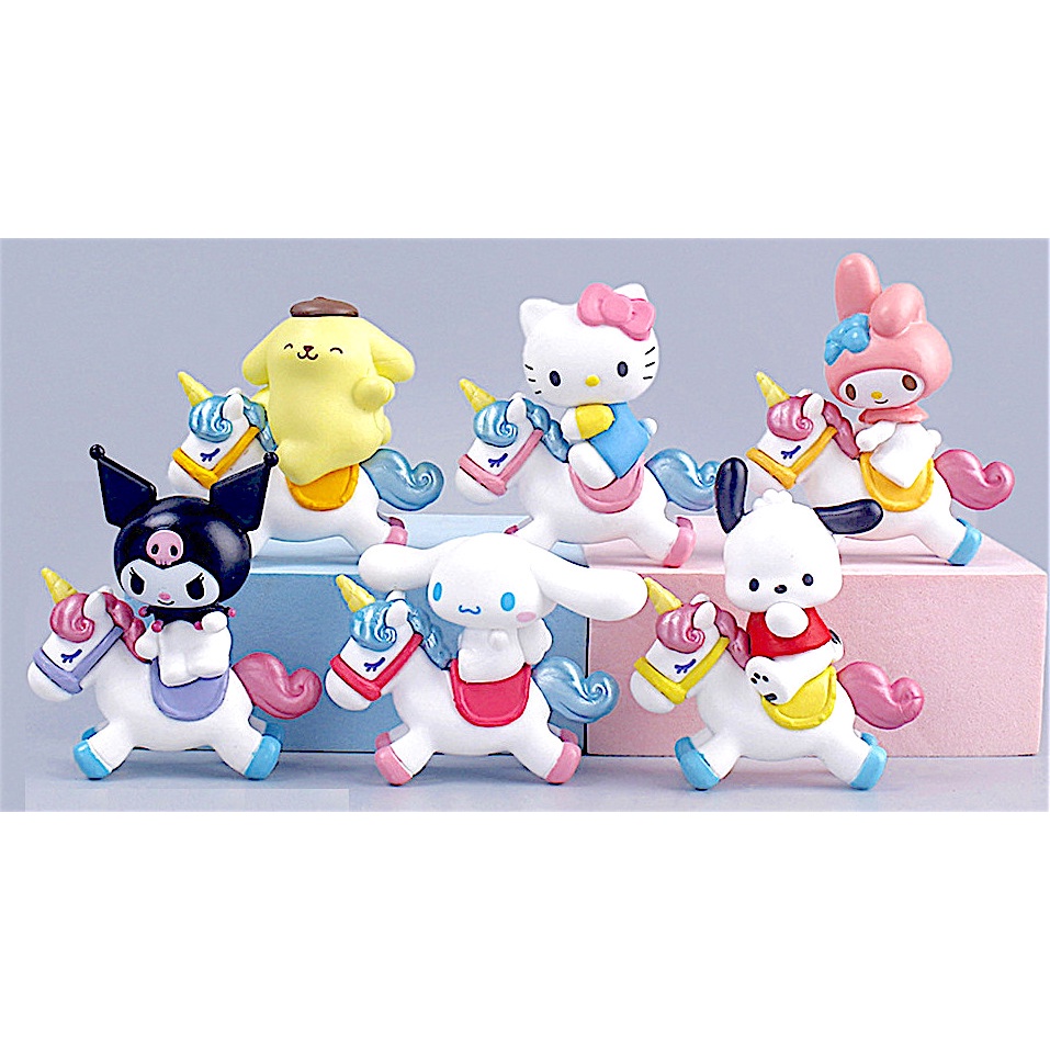SANRIO ขาย UNITS / SET ท็อปเปอร์เค้กหุ่นซานริโอ้ยูนิคอร์น | Shopee Thailand