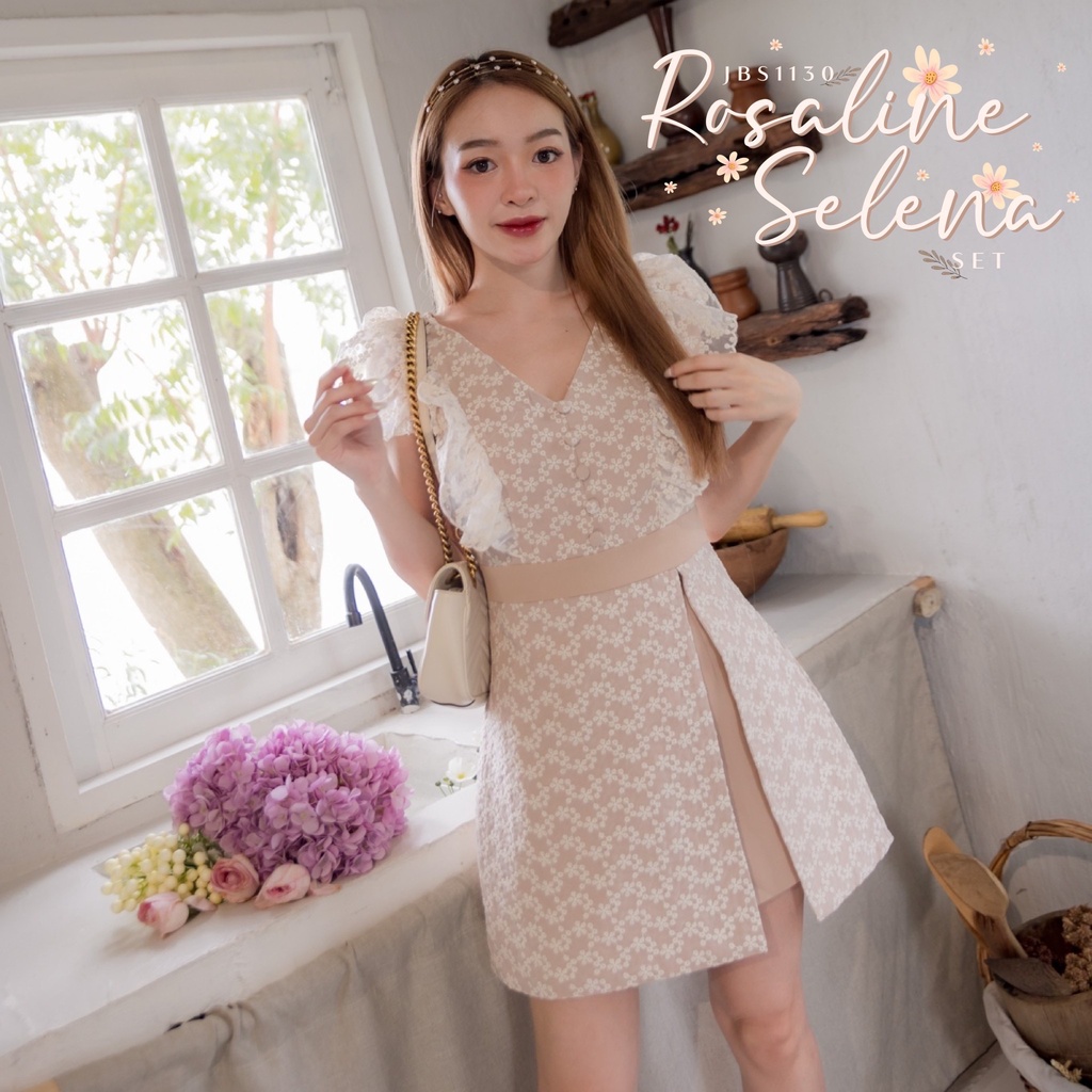 #JBS1130 Rosaline Selena Set | Shopee Thailand
