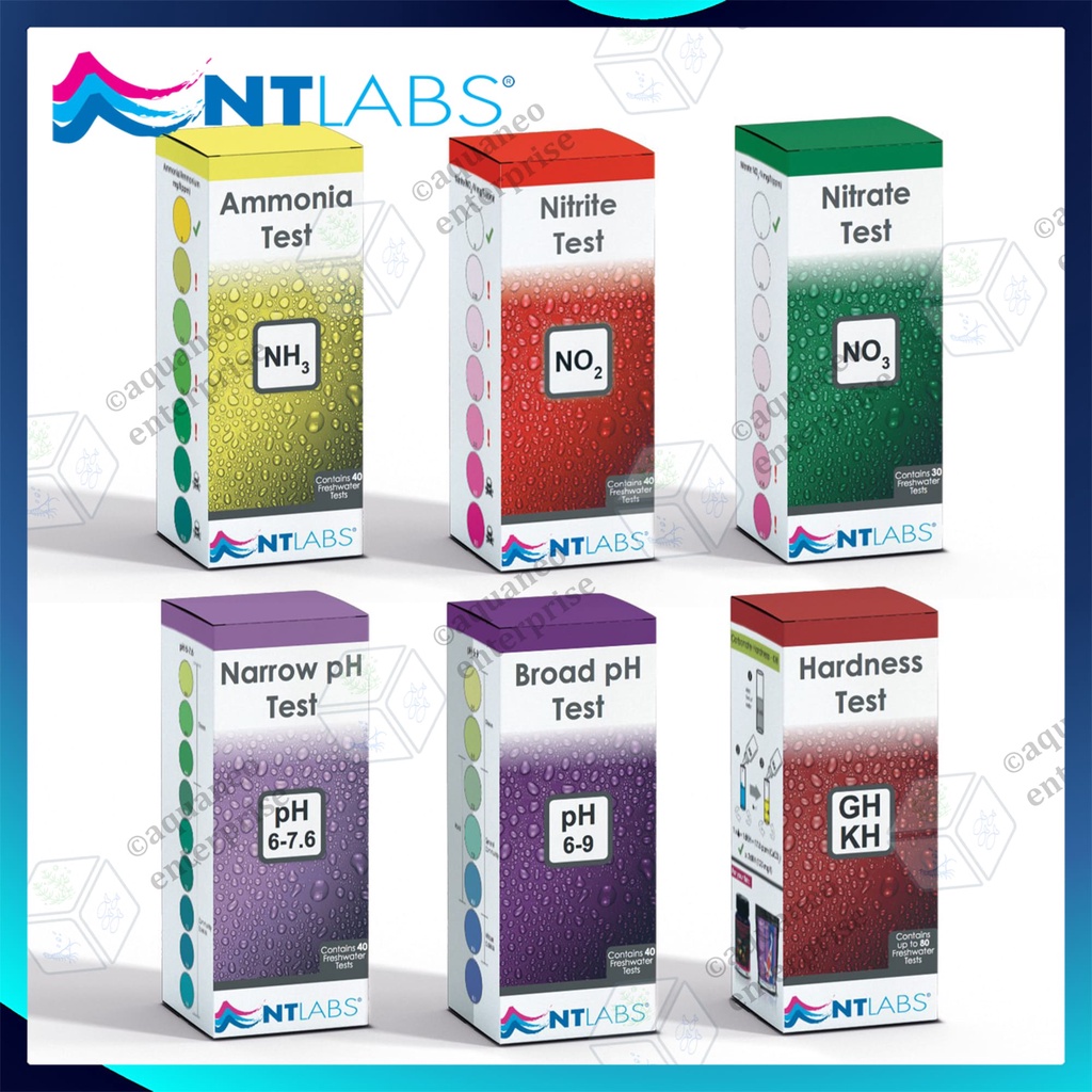 Nt Lab Ammonia Nitrite Nitrate pH GH KH Hardness test ชุดทดสอบ ...