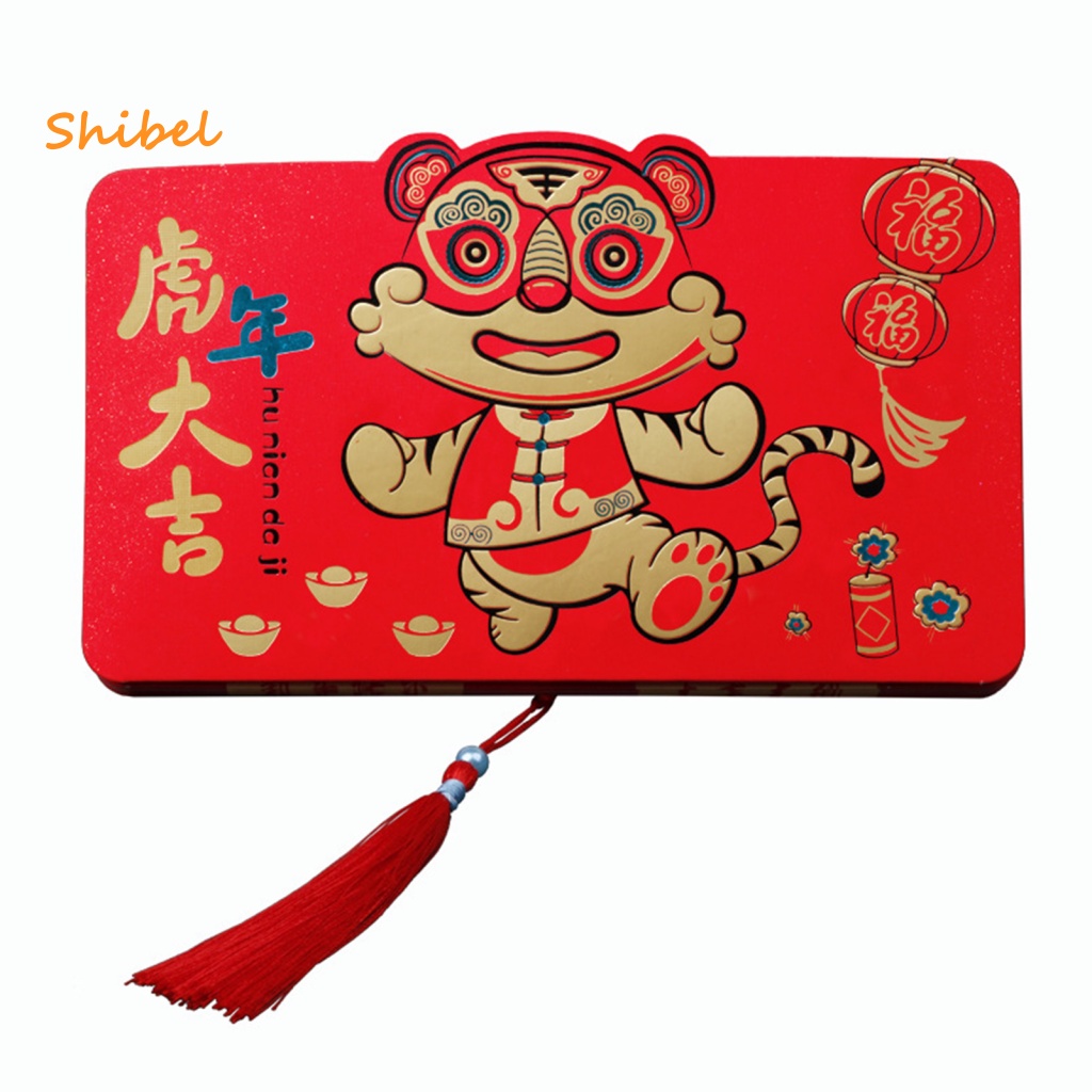 Shibel Chinese Style New Year Red Envelope for Jewelry 10 Grids Hard to ...