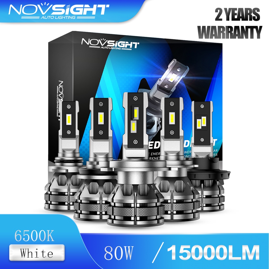 NovSight N38 9005 9006 H11 H4 H7 H1 H3 H8 H9 H11 9011 9007 HB2 HB3 HB4 หลอดไฟหน้ารถยนต์ 80W ...