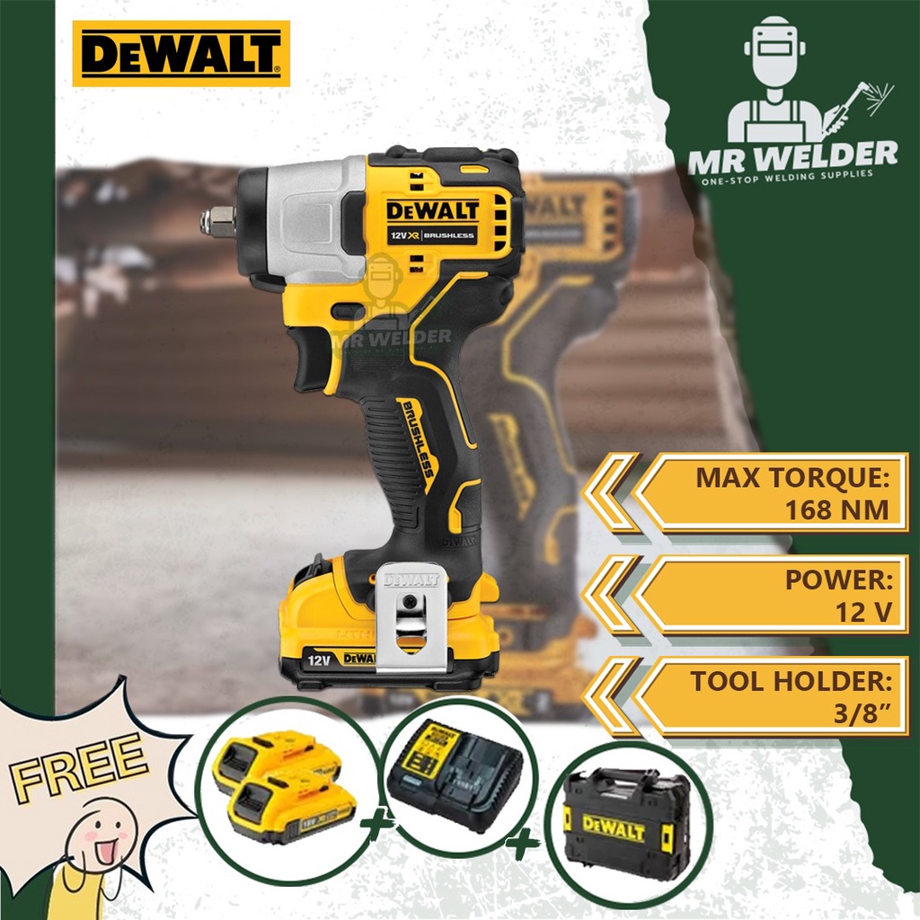 Dewalt ประแจกระแทกไร้สาย DCF902D2-GB 12V 3/8 นิ้ว DCF902D2 DCF902 ...