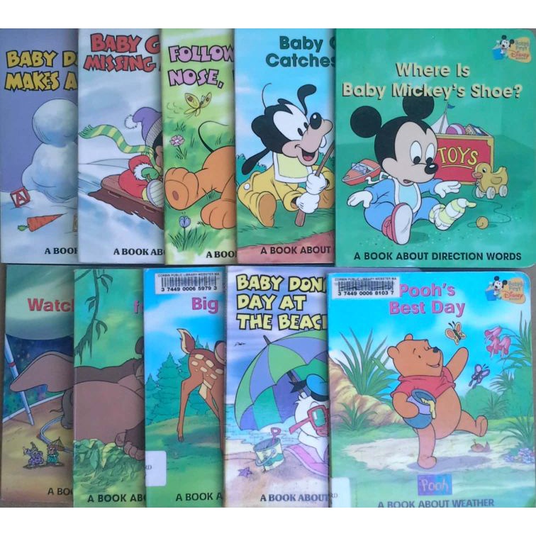12 Board Book Disney Babies หนังสือมือสอง บอร์ดบุ๊ค | Shopee Thailand
