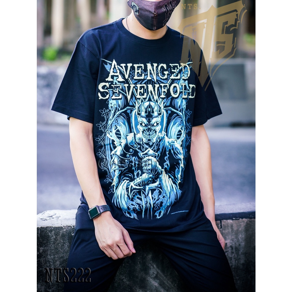 เสื้อยืดวินเทจNTS 222 A7X Avenged Sevenfold เสิ้อยืดดำ เสื้อยืดชาวร็อค ...