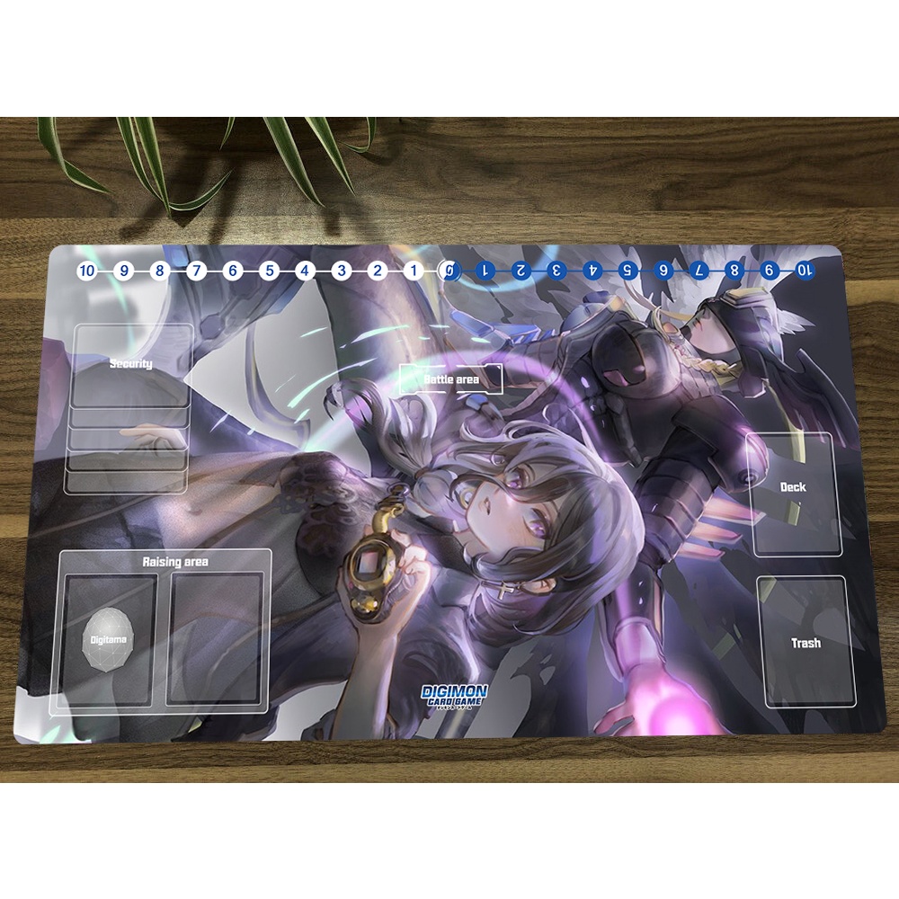 เกมกระดาน Digimon Duel Playmat Mastemon Trading การ์ดเกม DTCG CCG แผ่นรองเม้าส์แผ่นรองโต๊ะ TCG ...