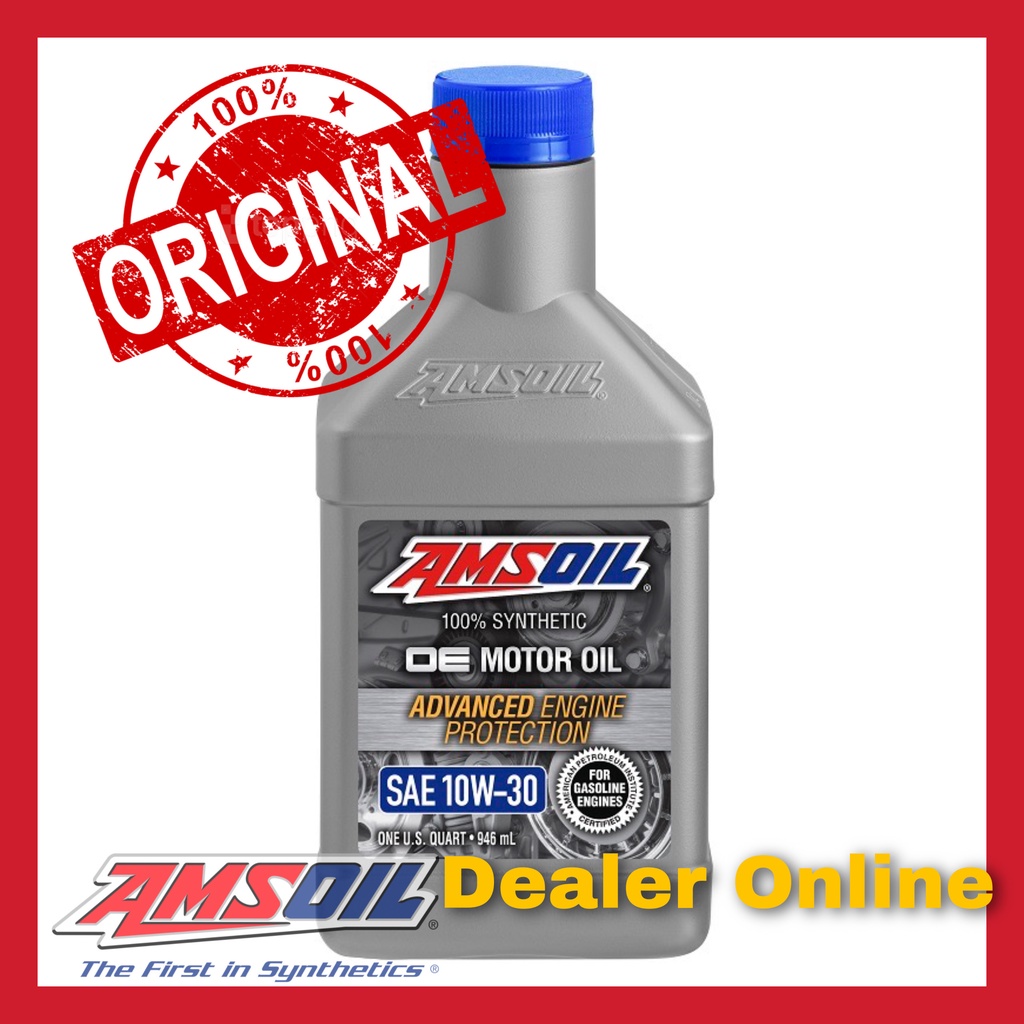 Amsoil OE SAE 10w-30 น้ำมันเครื่องสังเคราะห์แท้100% เกรดพรีเมี่ยม ค่า ...
