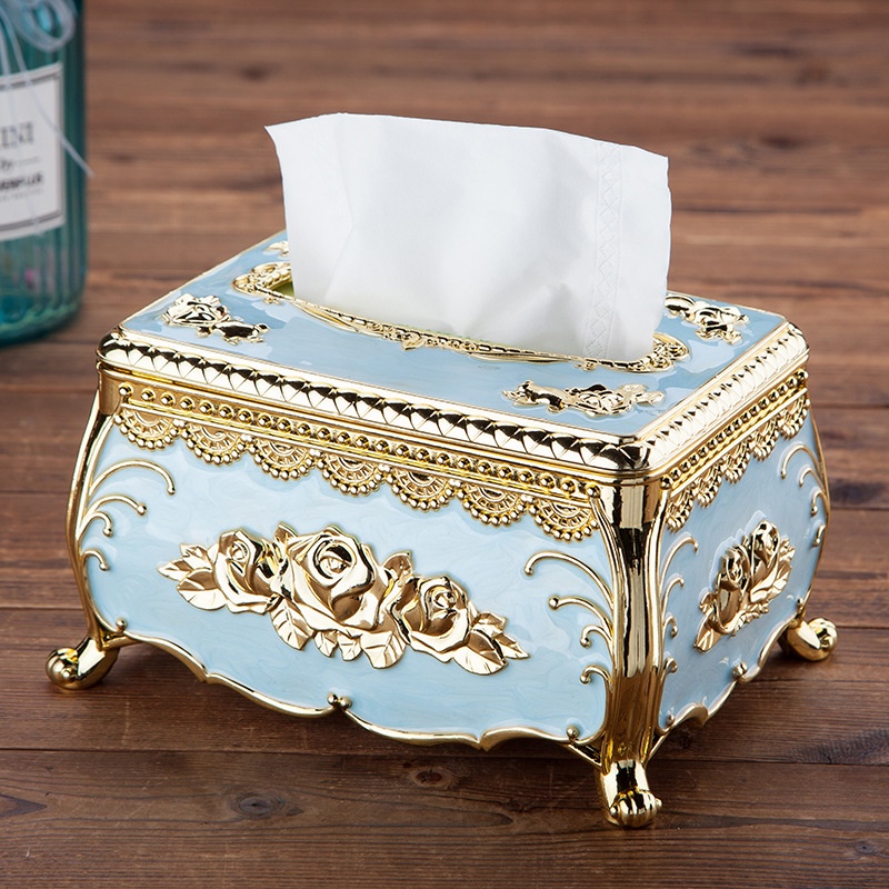 European style acrylic tissue box luxury KTV hotel tissue box tissue ...
