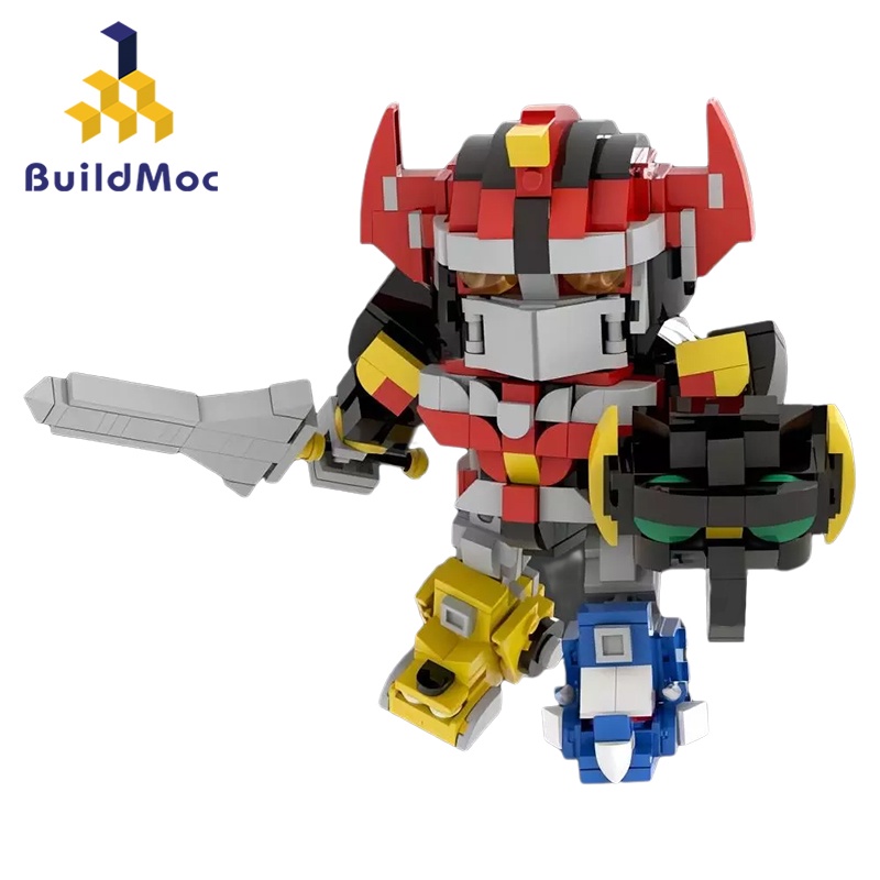 Buildmoc บล็อคตัวต่อหุ่นยนต์ไฟฟ้า Mighty Morphin Power Rangers สีแดง ...