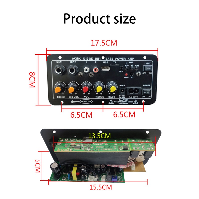 แอมป์จิ๋ว แอมป์บลูทูธ สองบรรทัด เครื่องขยายเสียง 900w 2ch โมแรงๆ 12/24/220V บอร์ดแอ | Shopee ...