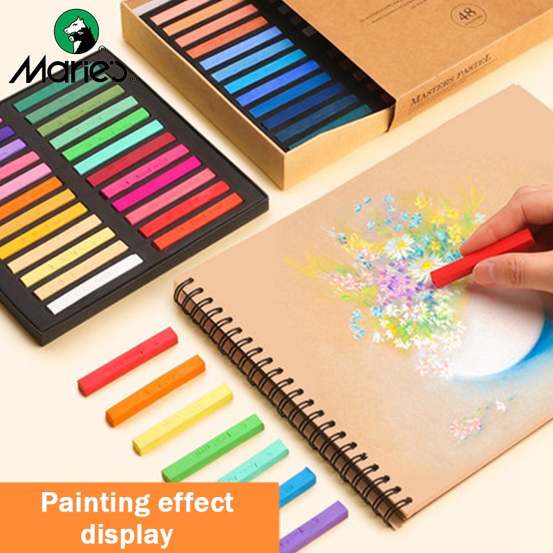 Marie's Dry Masters Pastel Stick Crayons 12/24/36/48 สีศิลปะจิตรกรรมชุด ...