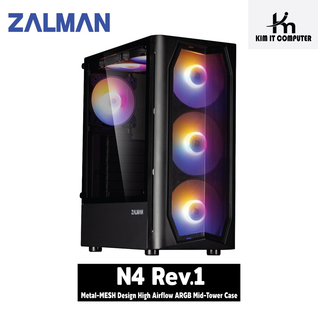 ZALMAN N4 Rev.1 Metal MESH High Airflow ARGB Mid-Tower Case | Shopee ...