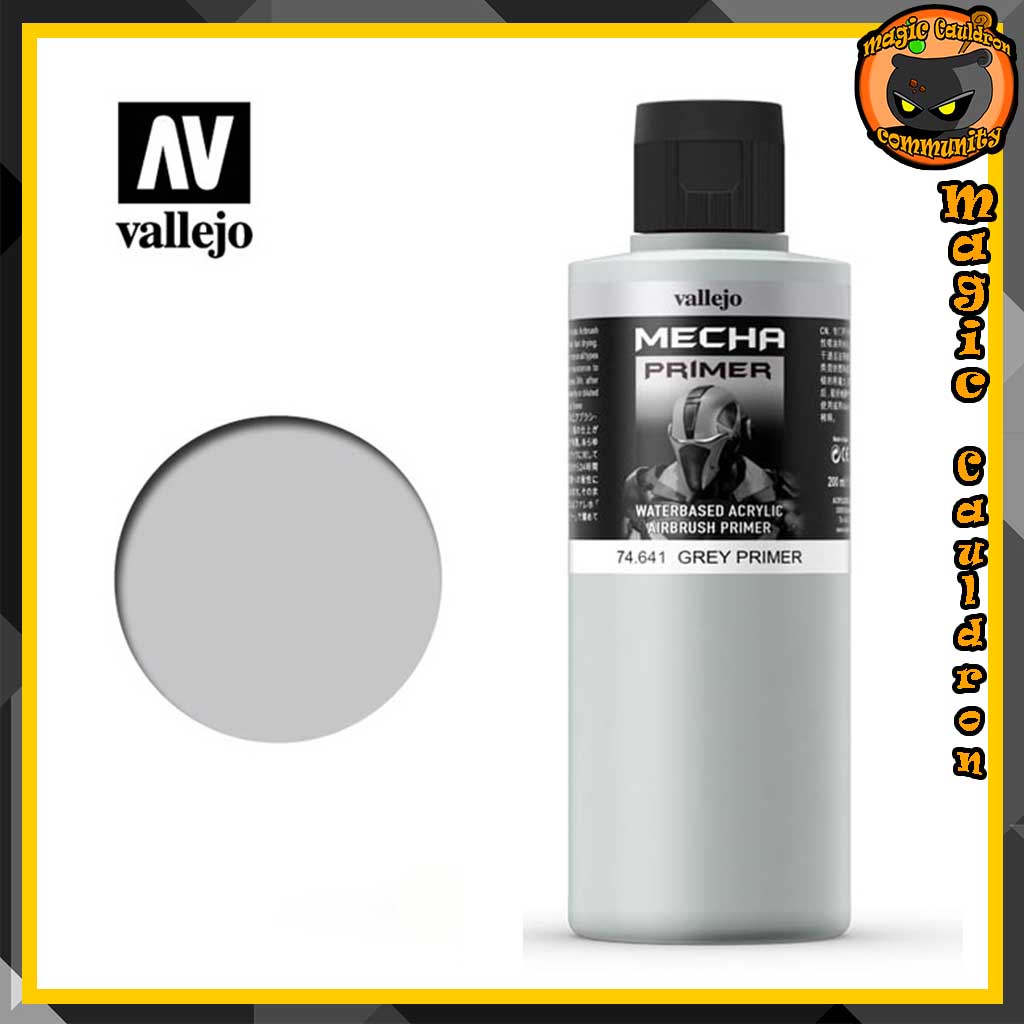 Airbrush Primer Grey 60-200ml. Vallejo Mecha Color | Shopee Thailand