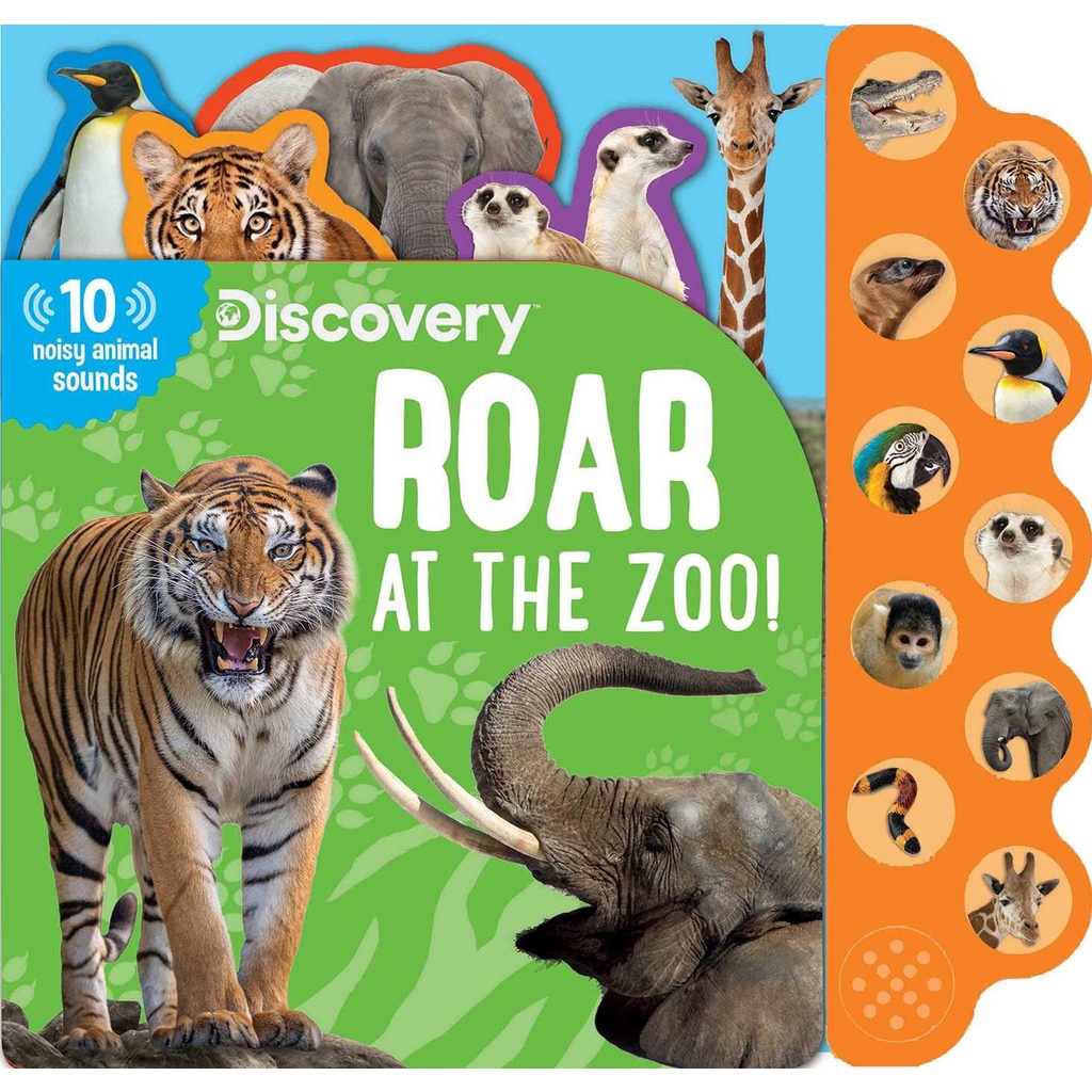 Discovery: Roar at the Zoo! Board book 10-Button Sound Books English ...