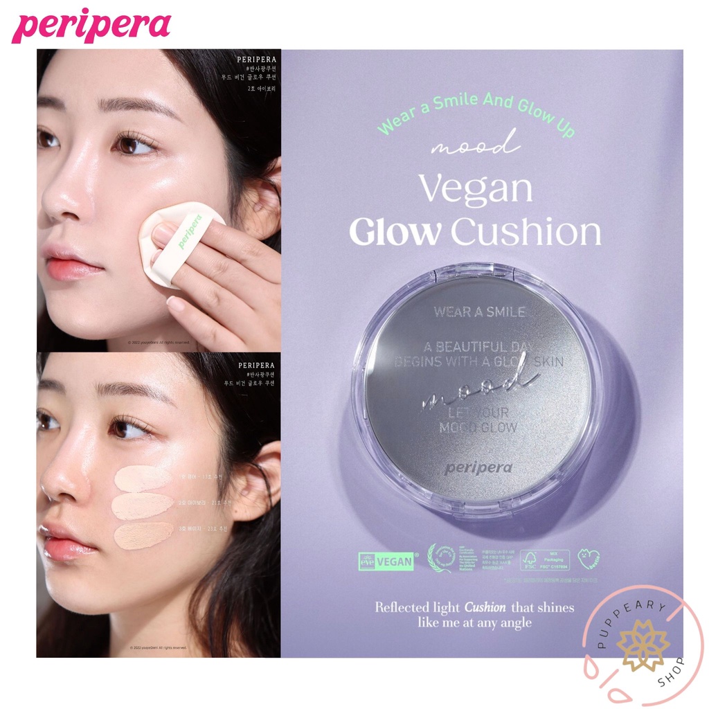 (แท้/พร้อมส่ง/EXP02/2025) PERIPERA MOOD GLOW CUSHION (ไม่มีรีฟิล ...