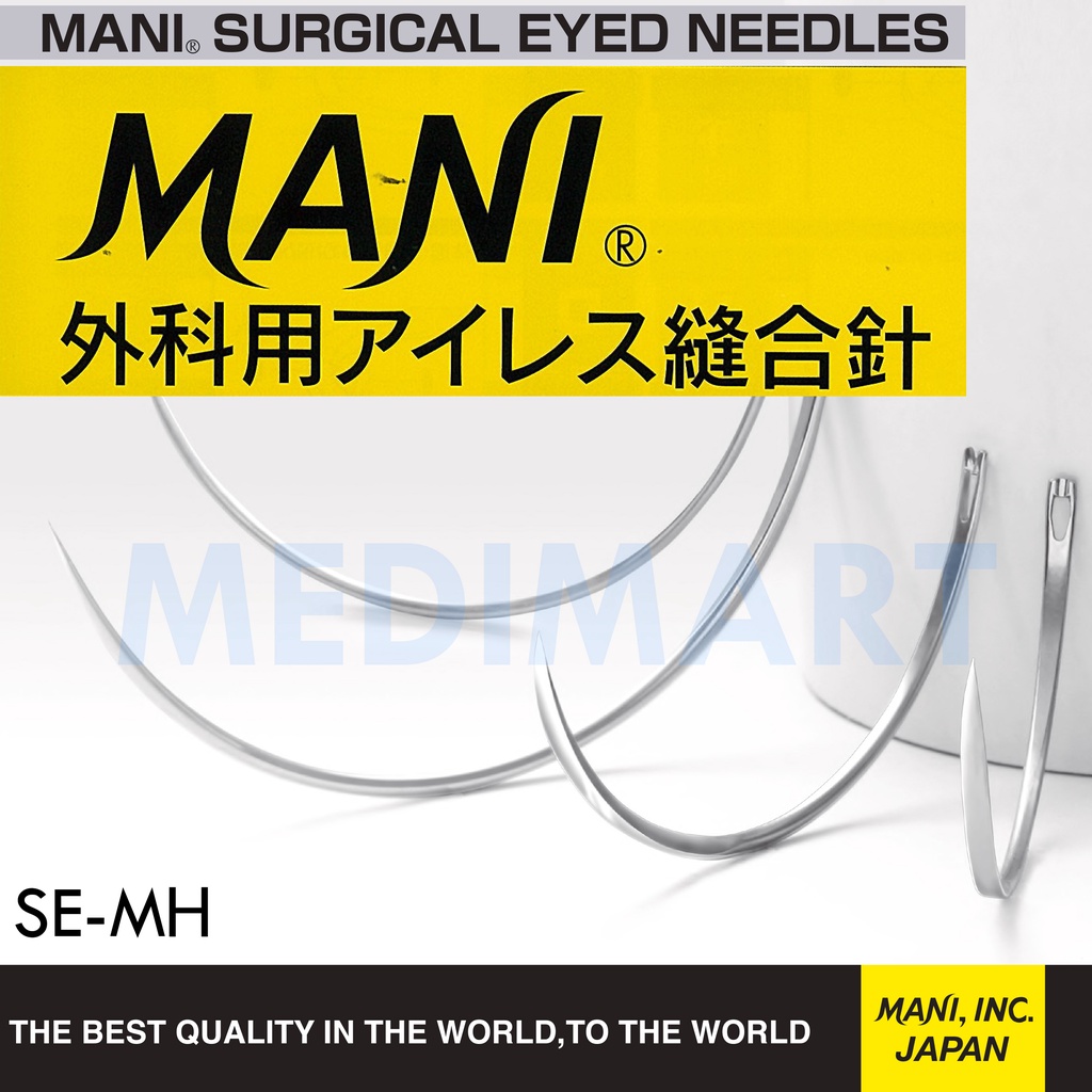 เข็มเย็บแผล MANI Surgical-Needles SE-MH Cutting 1/2 (12ชิ้น) | Shopee ...