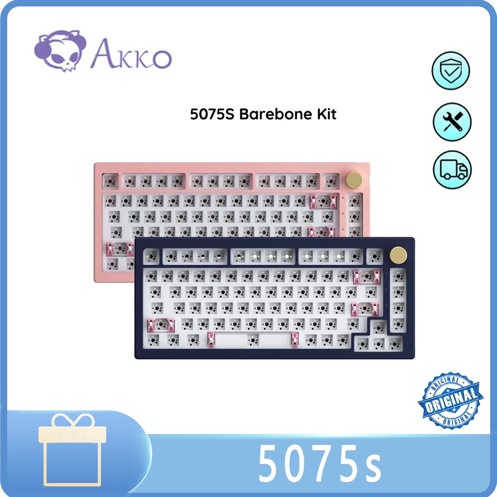 Akko 5075S Bare Bone Kit สําหรับคีย์บอร์ดที่กําหนดเอง, ชุดคีย์บอร์ดกลไก ...