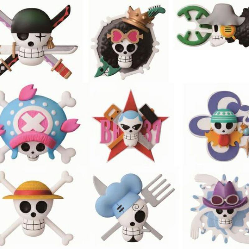 One Piece Memories Magnet แม่เหล็กติดตู้เย็น วันพีช ครบชุด 9 แบบ ของแท้ ...