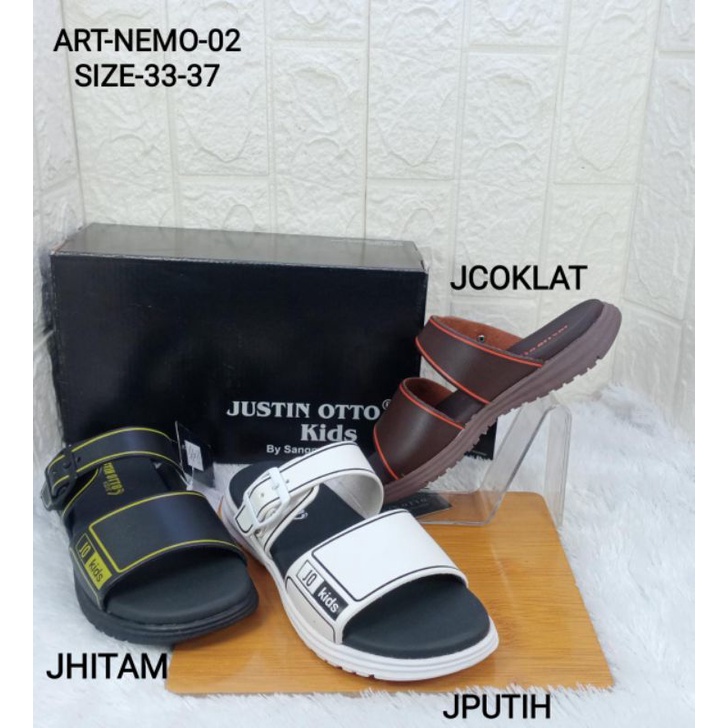JUSTIN OTTO NEMO-02 รองเท้าแตะปักลายนําเข้า | Shopee Thailand