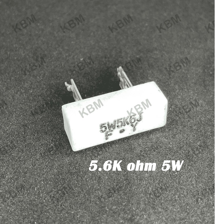 Resistor ตัวต้านทาน 5.6K ohm 0.25W 0.5W 1W 2W 5W 10W | Shopee Thailand