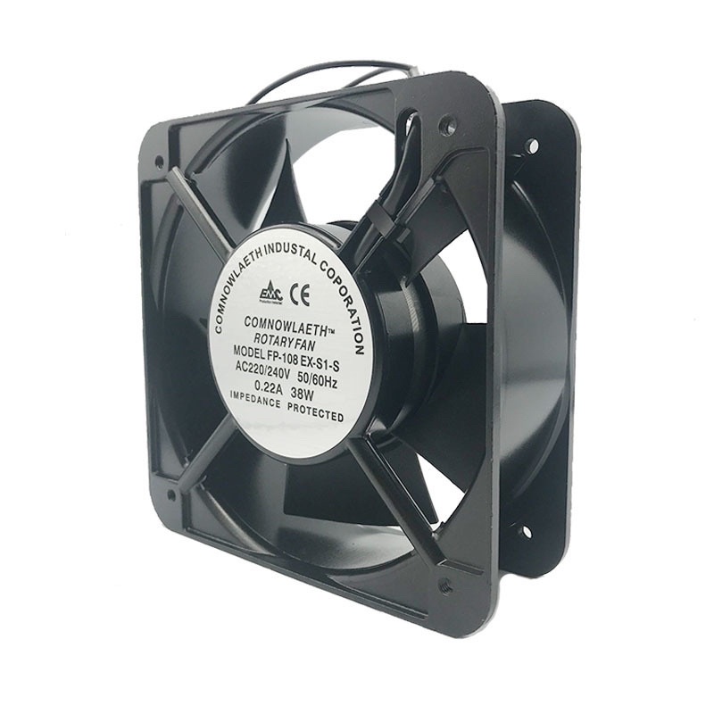 พัดลม 6 นิ้ว แบบลูกปืน (150*150*50mm) ไฟ 220VAC 0.22A 38W รุ่น15050 220V 38W FP-108EX-S1-S 15CM ...