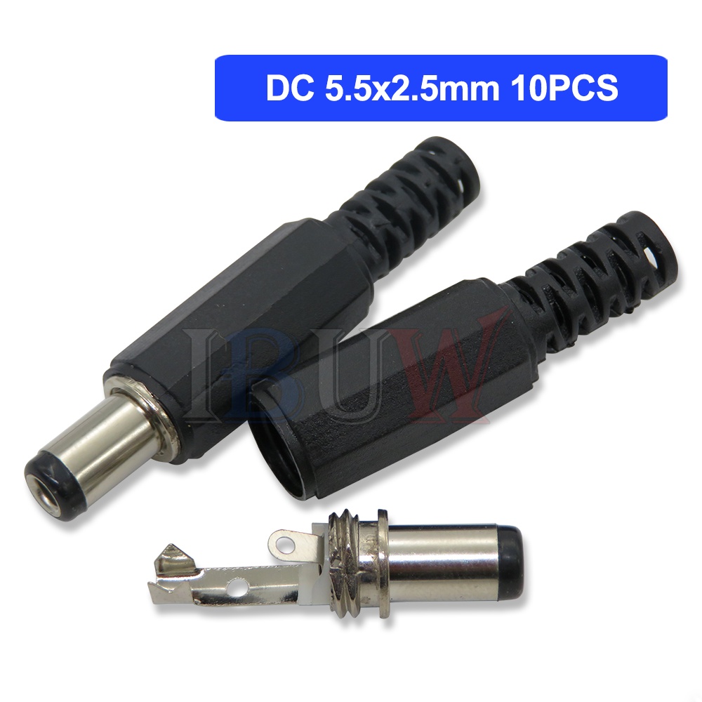 อะแดปเตอร์ปลั๊กแจ็คเชื่อมต่อกล้องวงจรปิด DC005 DC099 DC012 DC022 ตัวผู้ ตัวเมีย DC 5.5x2.1 มม. 5 ...