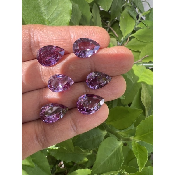 อะเลกซานไดรต์ Lab made Alexandrite อะเลกซานไดรต์ เปลี่ยนสี 10 กะรัต ...