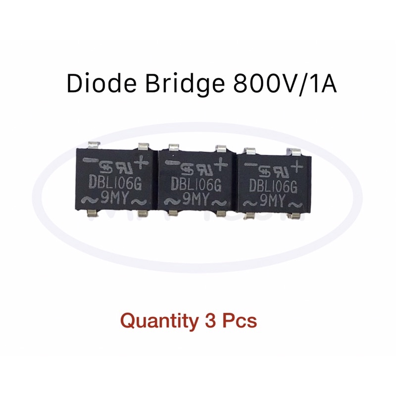 DBL106G Diode Bridge Rectifier 800V/1A ไดโอด บริดจ์ 800V/1A 1ชุด มี ...
