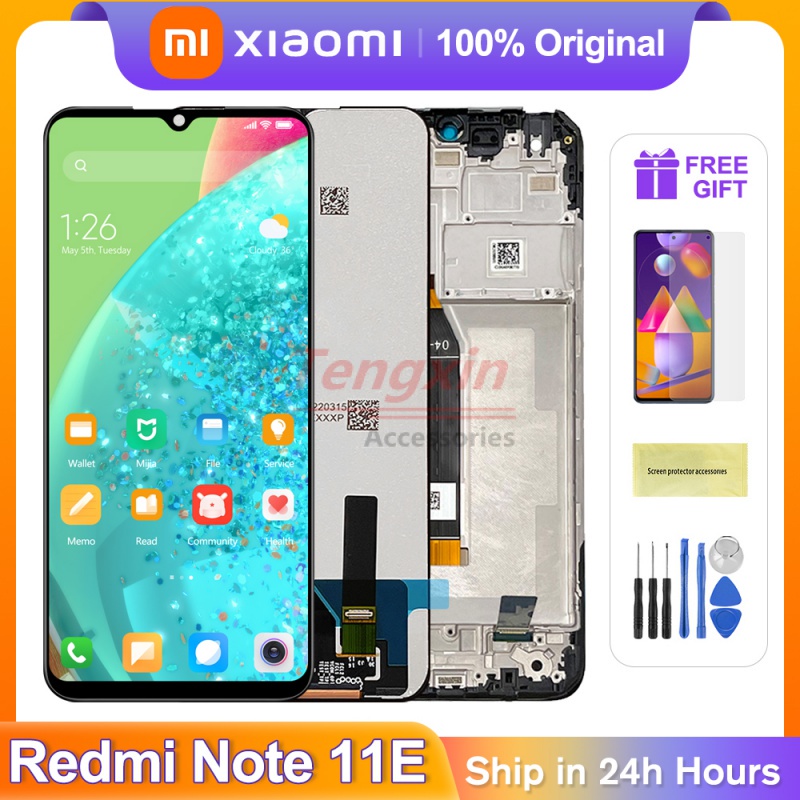 หมายเหตุ 11E 6.58" หน้าจอต้นฉบับสําหรับ Xiaomi Redmi หมายเหตุ 11E จอ ...