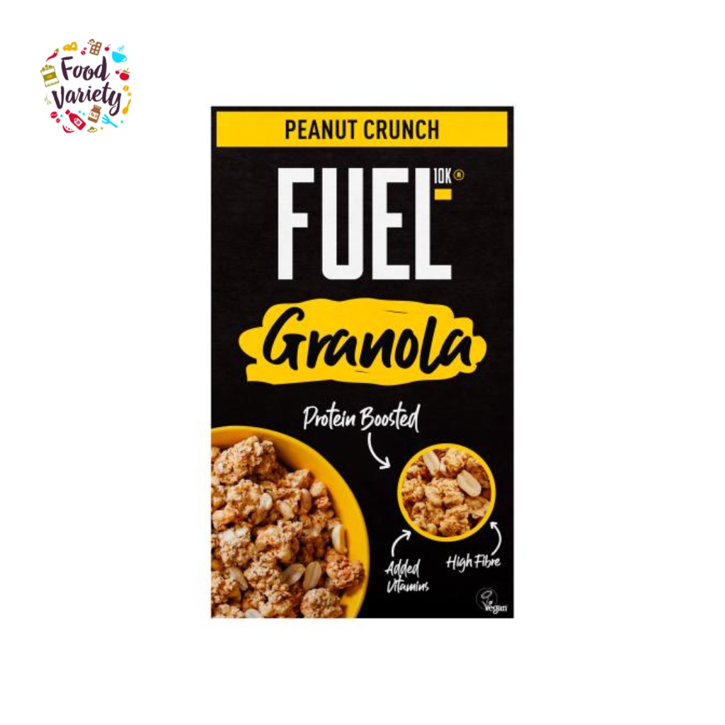 Fuel Peanut Crunch Granola Protein Boosted 400g ฟิว ถั่วลิสงค์ ครันช์ กราโนล่า โปรตีน บูสท์ 400 ...