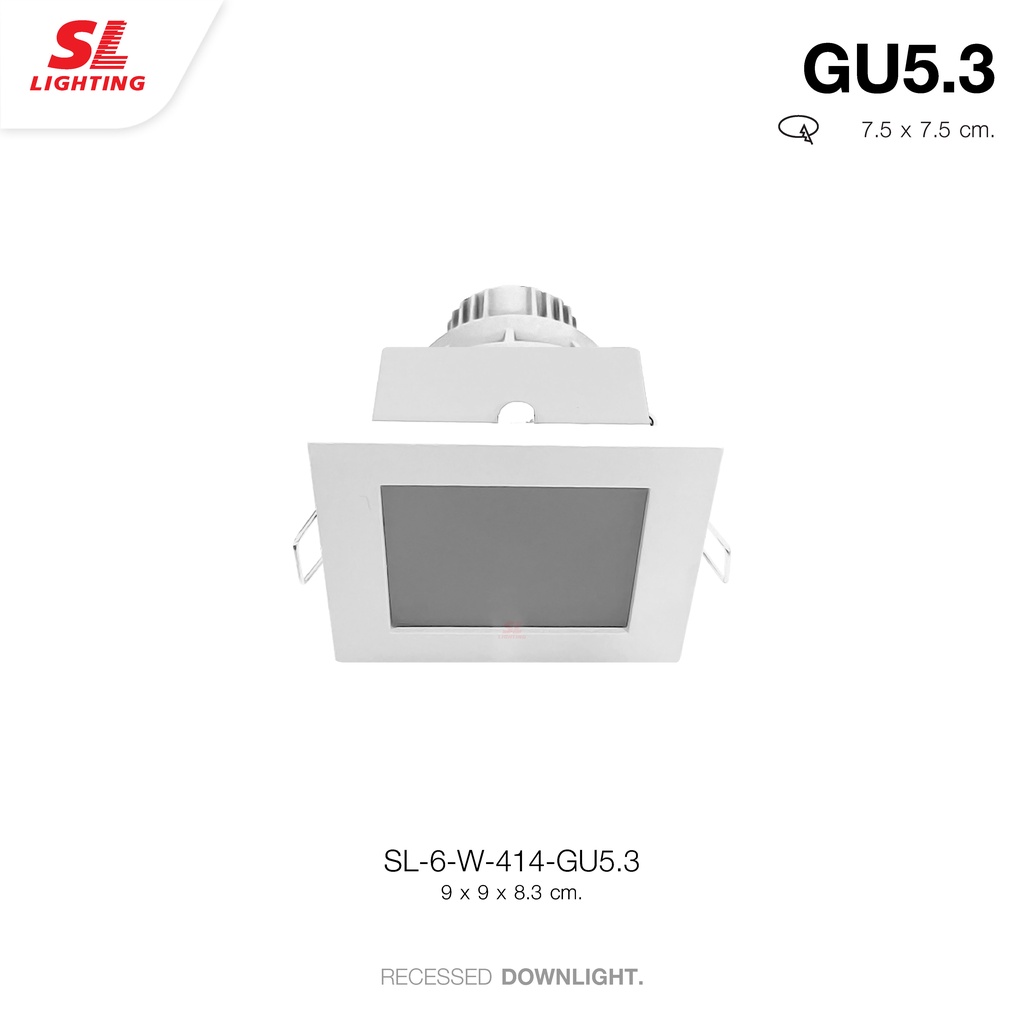 SL LIGHTING | Recessed Downlight โคมไฟดาวน์ไลท์ฝังฝ้า ขั้ว GU10 และ GU5 ...