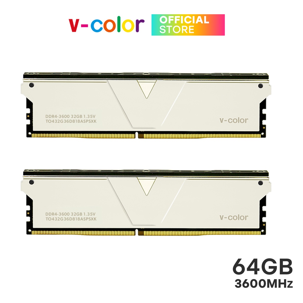 v-color RAM PC Skywalker Plus non RGB 64GB (32GBx2) DDR4 Bus 3600MHz ...