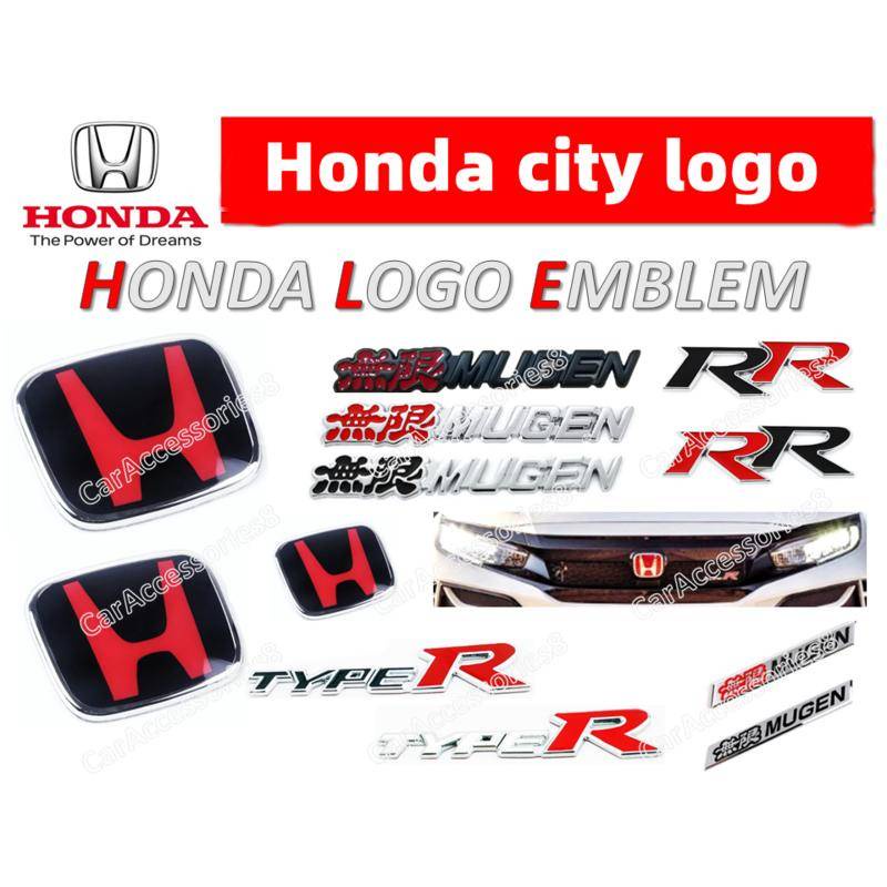 โลโก้รถยนต์ Honda City GD GM GN Black RED | Shopee Thailand