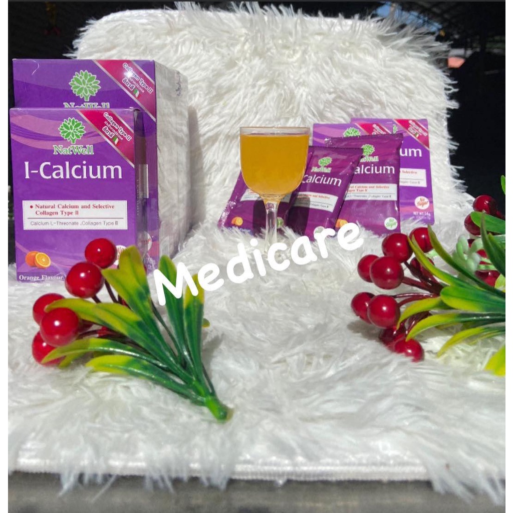 แคลเซียม NatWell I-Calcium แพ็ค 2 กล่อง แถม 2 ซอง (รวม 22ซอง) #แคลเซียม ...