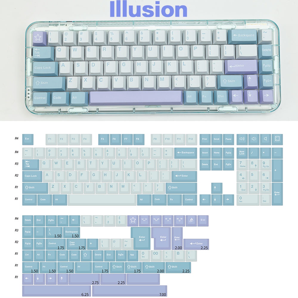 173keys Rome keycaps/Double shot/Cherry profile/PBT material mechanical ...
