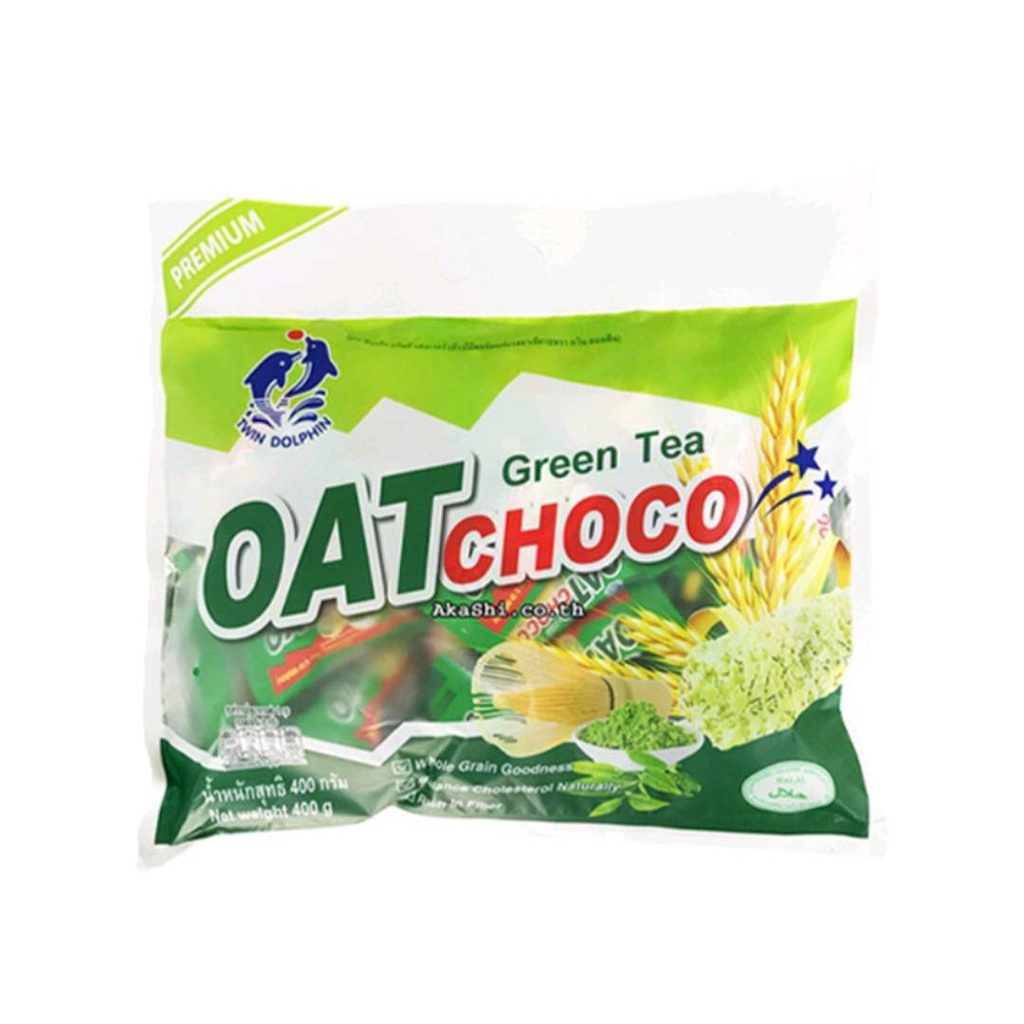 OAT CHOCO (Green Tea) ขนมข้าวโอ้ต ธัญพืชอัดแท่ง รสชาเขียว ขนาด 400 g ...