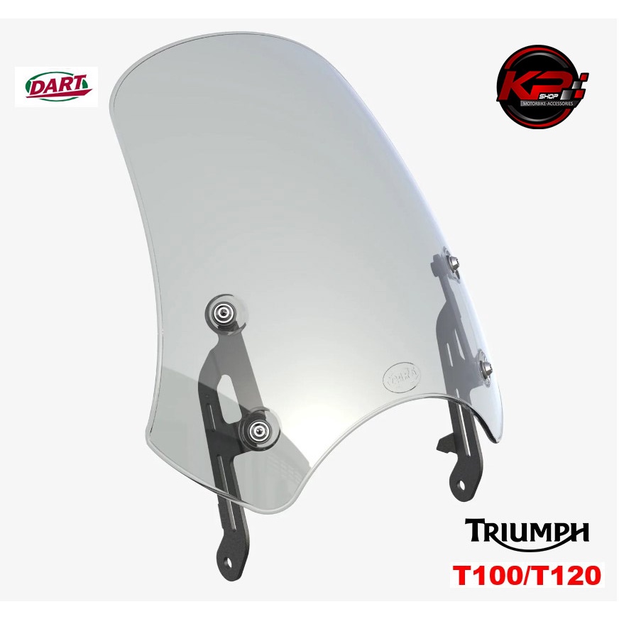 ชิวหน้า DART FLYSCREEN ทรง MARLIN FOR TRIUMPH T100/T120 | Shopee Thailand