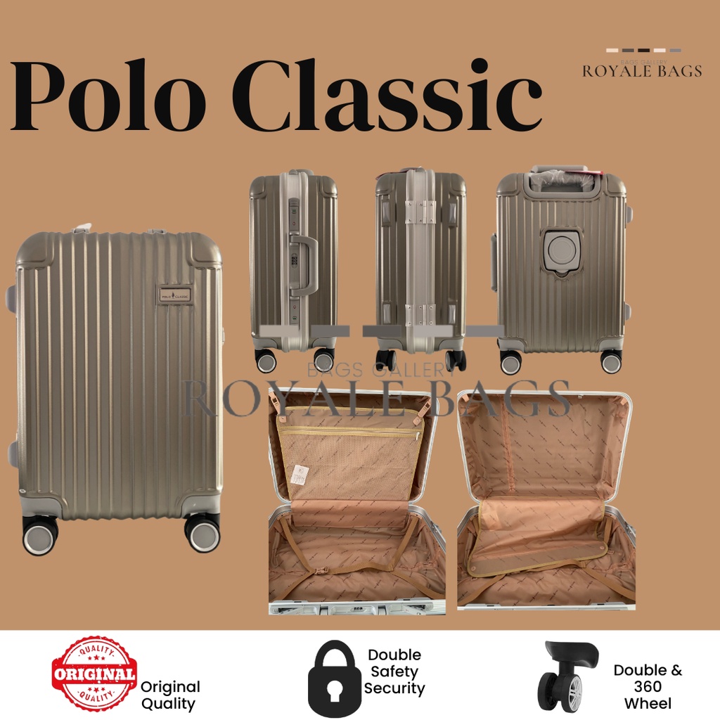 Polo Classic Series Tas Koper 20 นิ้ว Original/Koper 24 นิ้ว ไฟเบอร์ ...