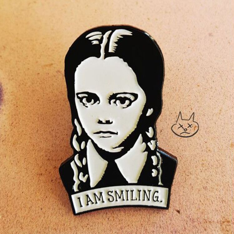เข็มกลัด รูปการ์ตูน I AM SMILING Girl สําหรับตกแต่งเสื้อผ้า | Shopee ...
