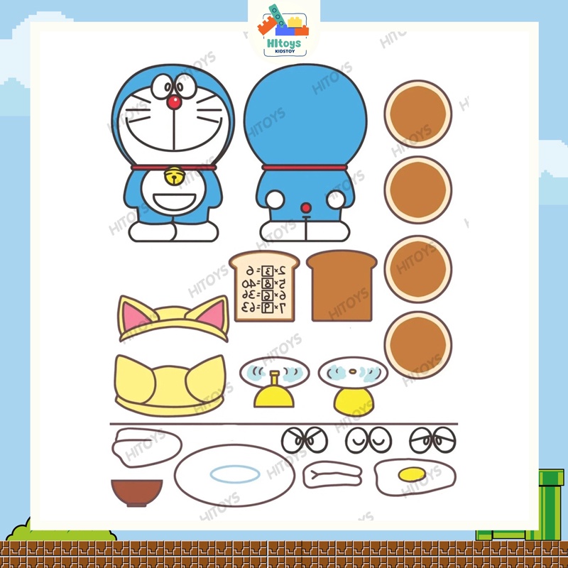 Doraemon DIY handmade book toy สมุดกระดาษบ้านโดเรมอน ชุดกระดาษทำมือ ...
