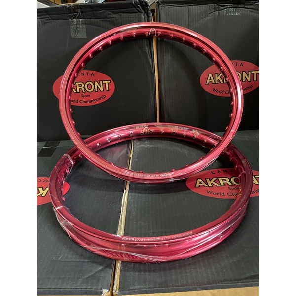 ล้อสีแดงAKRONTขนาด17/18 1.4 | Shopee Thailand