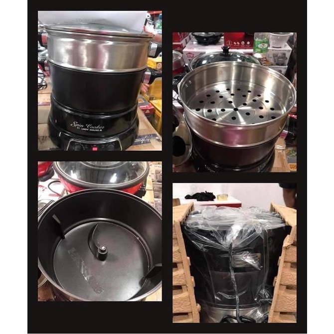 MultiCooker - Spin Cooker by Lady House เครื่องกวนไส้พร้อมชั้นนึ่ง ...