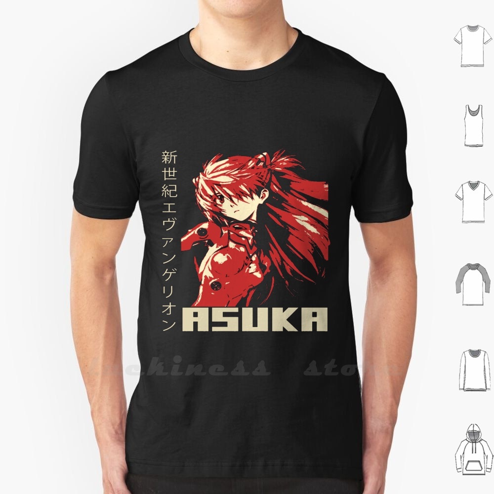 2022 ผู้ชาย T เสื้อ Eva 01 Asuka T เสื้อขนาดใหญ่ภาพยนตร์ Eva 01 Asuka ...