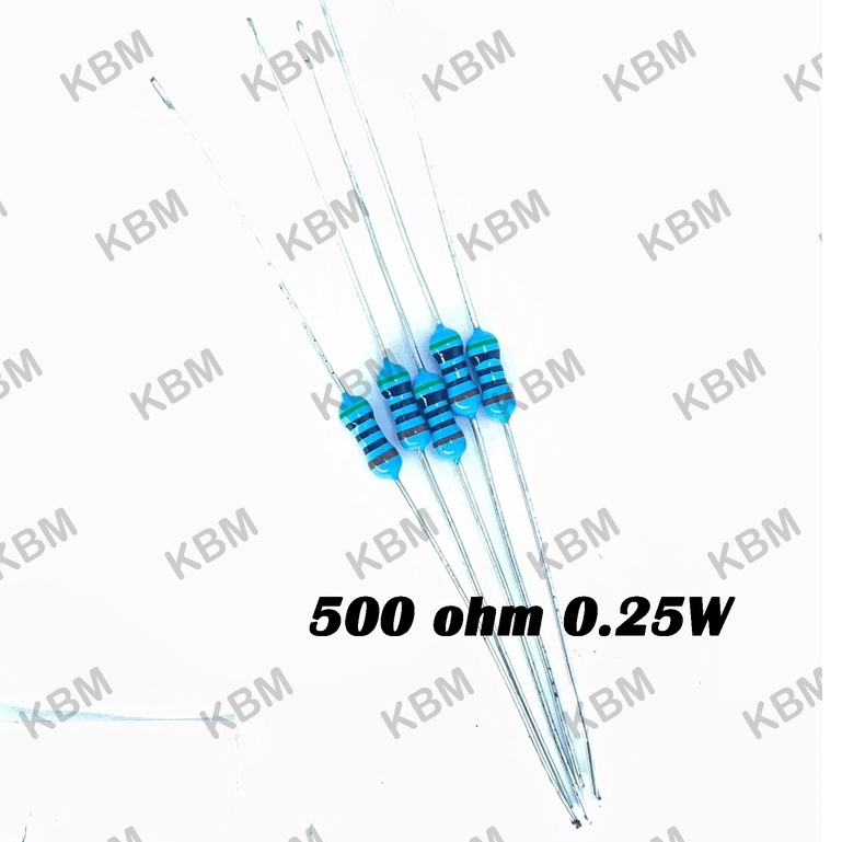 Resistor ตัวต้านทาน 500ohm 0.25W 0.5W 1W 2W 5W | Shopee Thailand