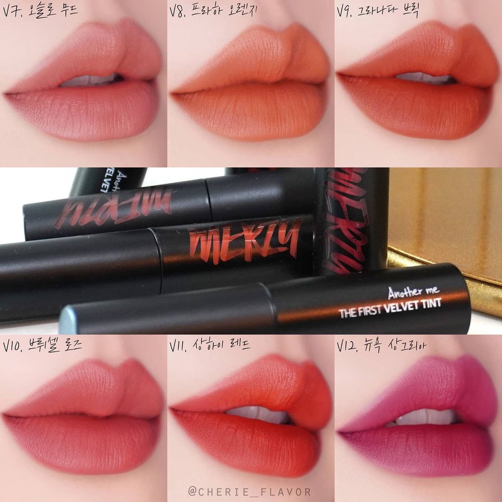 (พร้อมส่ง V1) ทานข้าวดื่มน้ำไม่หลุด Merzy The First Velvet Tint ของแท้ ...