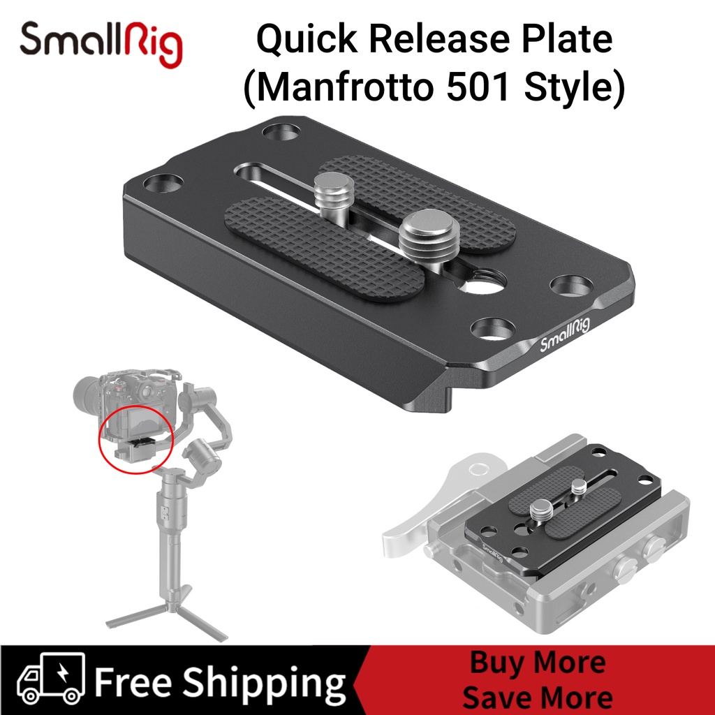SmallRig Quick Release Plate (Manfrotto 501 Style) 1280 | Shopee Thailand
