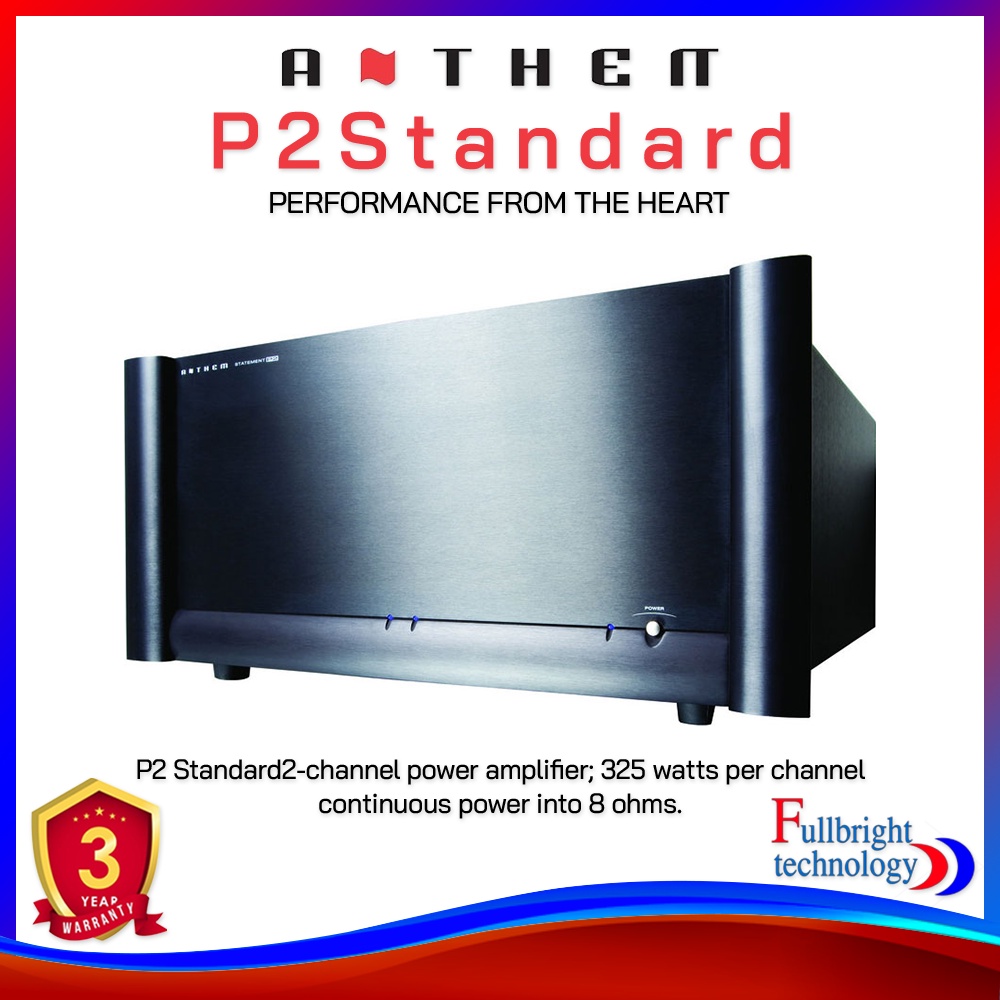 Anthem P2 Standard 2-channel power amplifier 325 watts per 8 ohms ...